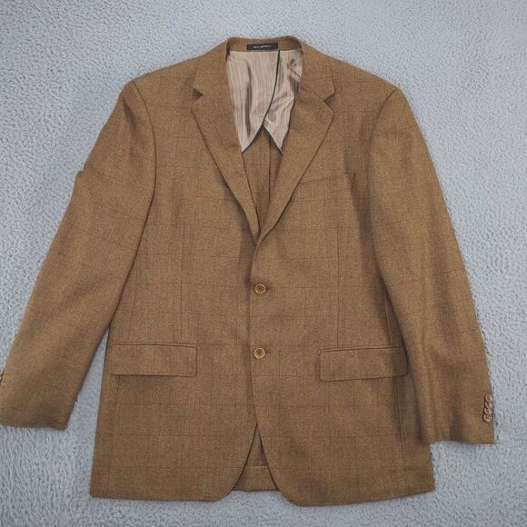 Paul Betenly | Suits & Blazers | Paul Betenly Blazer Men 42 R Tan Check ...